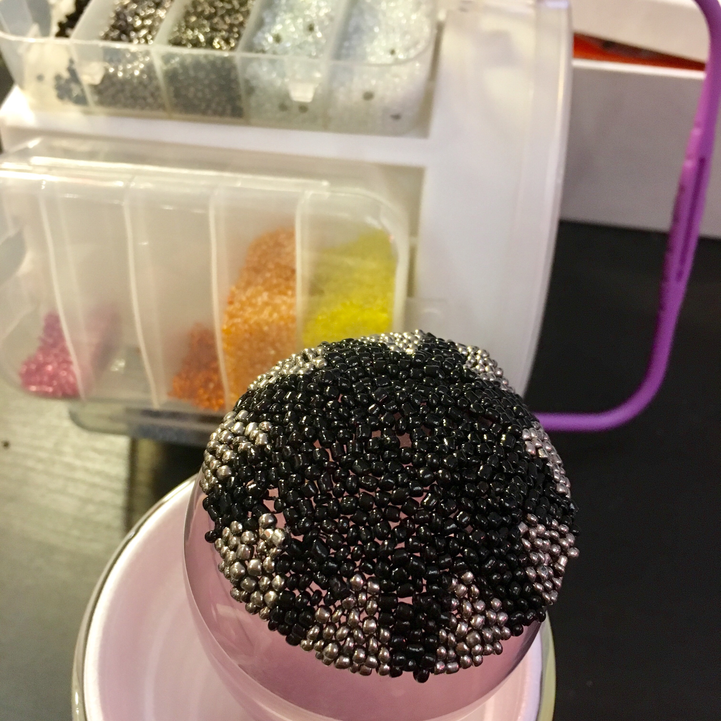 Learning some new beading techniques – SciArt that’ll make you feel Smart